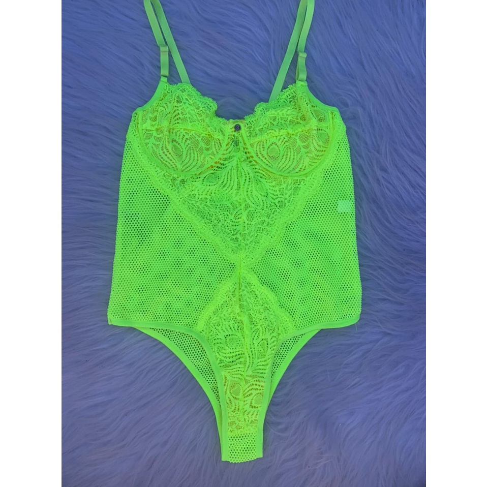 Body Cores E Neon Atacado Renda Luxo | Shopee Brasil
