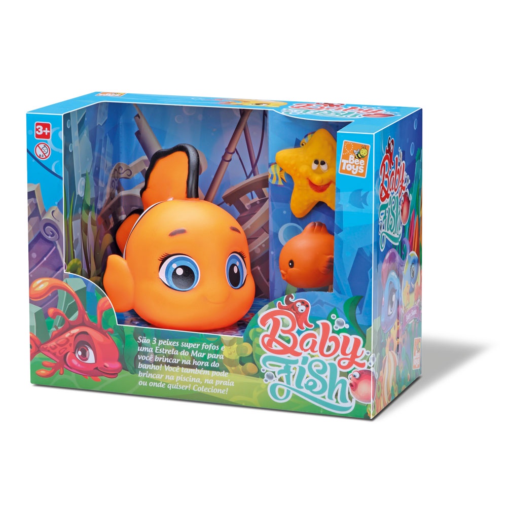 Peixinho Baby Fish Boneco Para Banheira, Piscina - Bee Toys Brinquedos ...