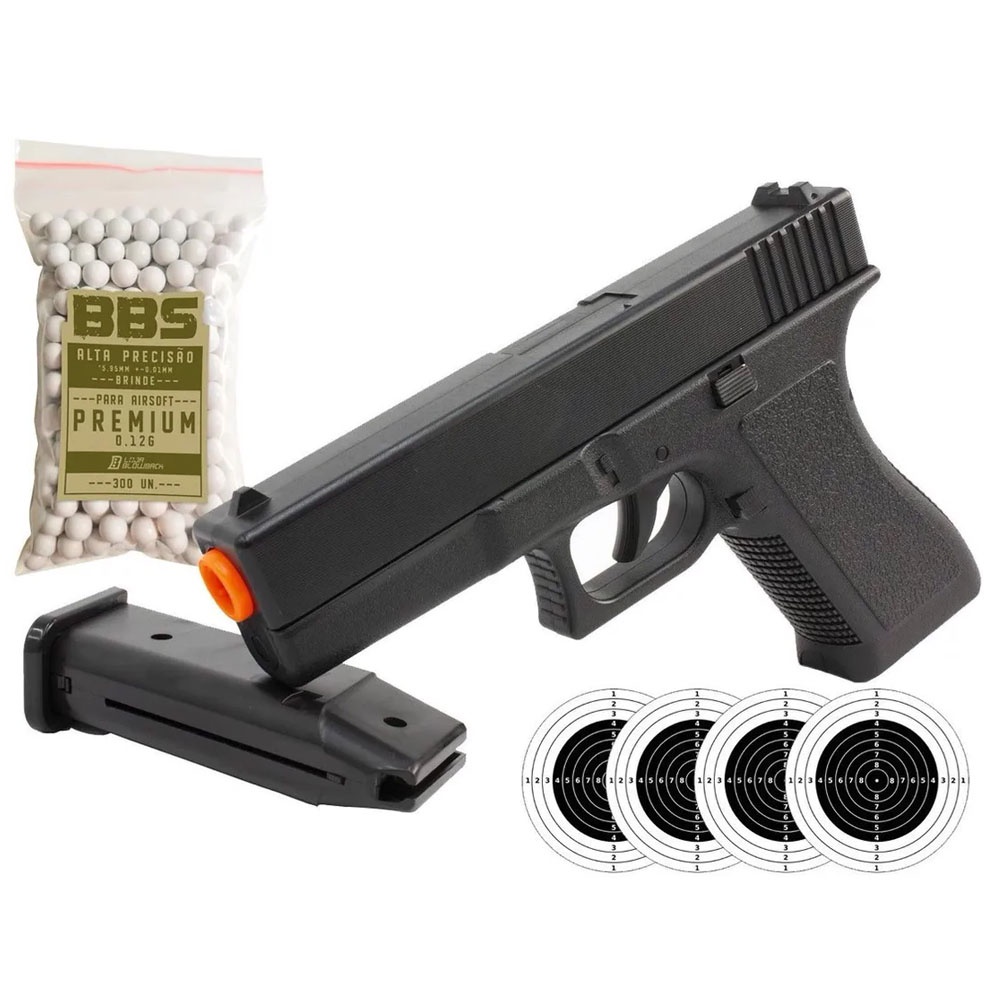 Pistola Glock Airsoft Elétrica Cyma Cm030 Automatica - Escorrega o Preço