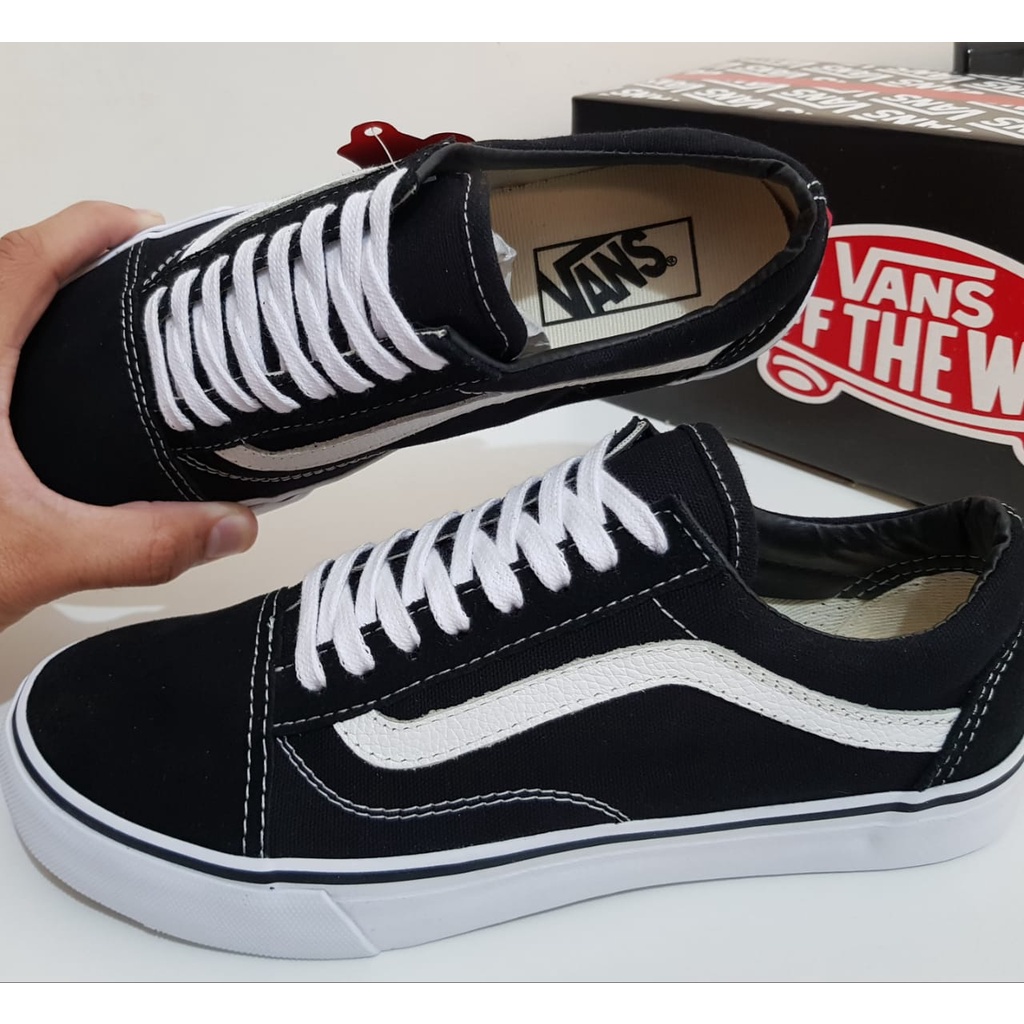 Tênis Cano Baixo Vans Old Skool Preto | Shopee Brasil