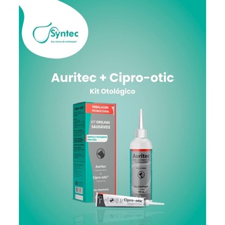 Kit Orelhas Saudáveis Auritec 100 Ml E Cipro-otic 15g Syntec | Shopee ...