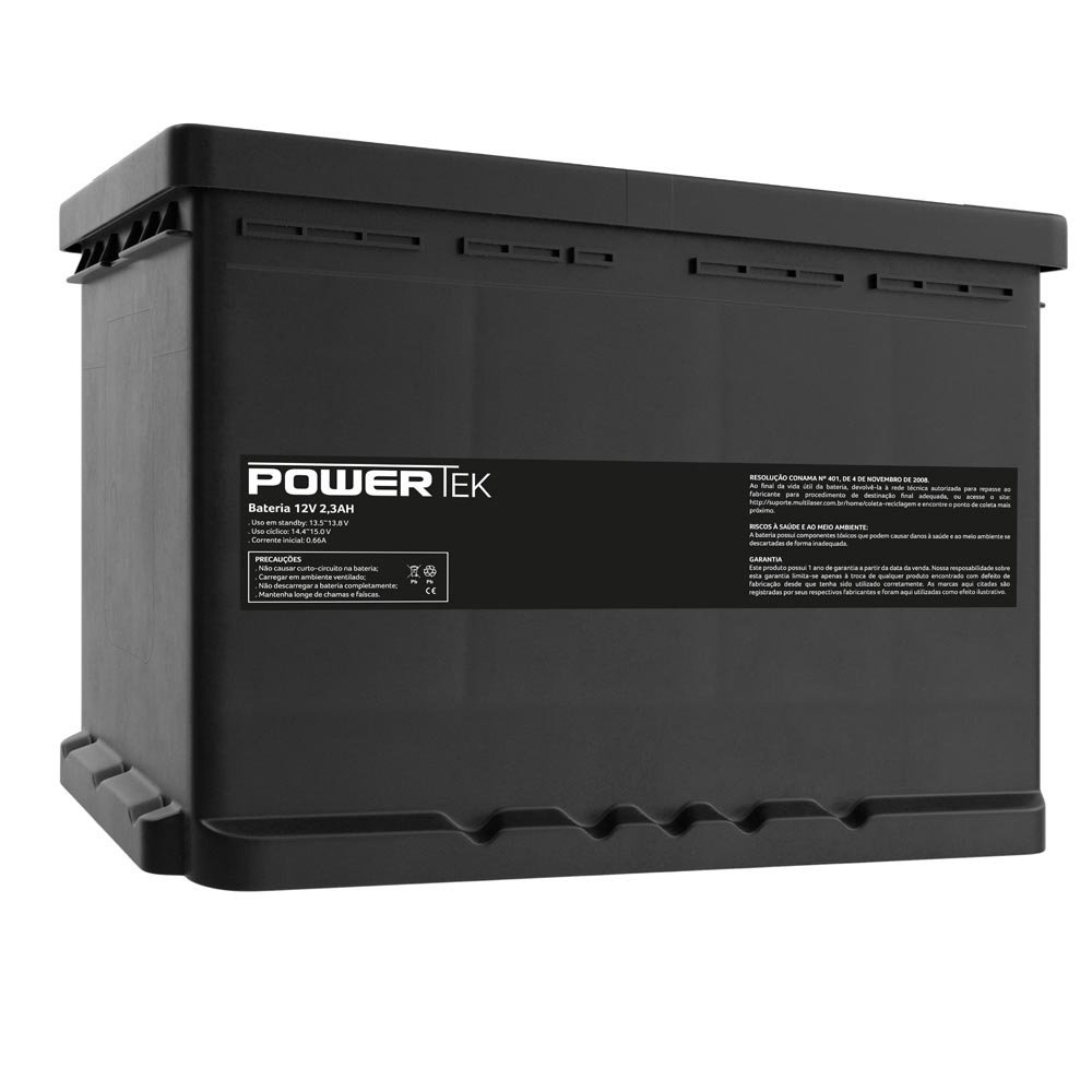 Bateria Powertek 12V 2,3Ah - EN007 | Shopee Brasil