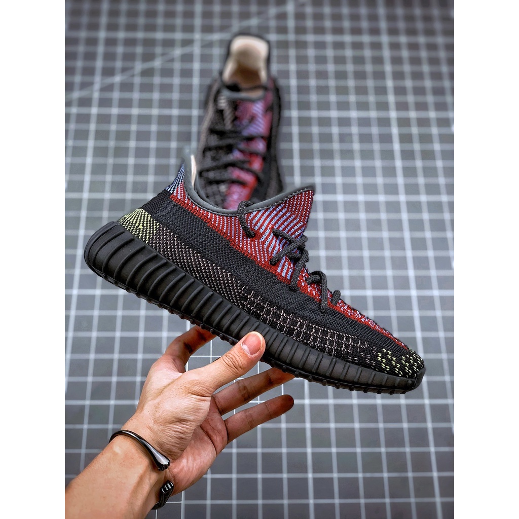 Original Yeezy Boost 350v2 350 v2 " Yecheil Refective " Preto E ...