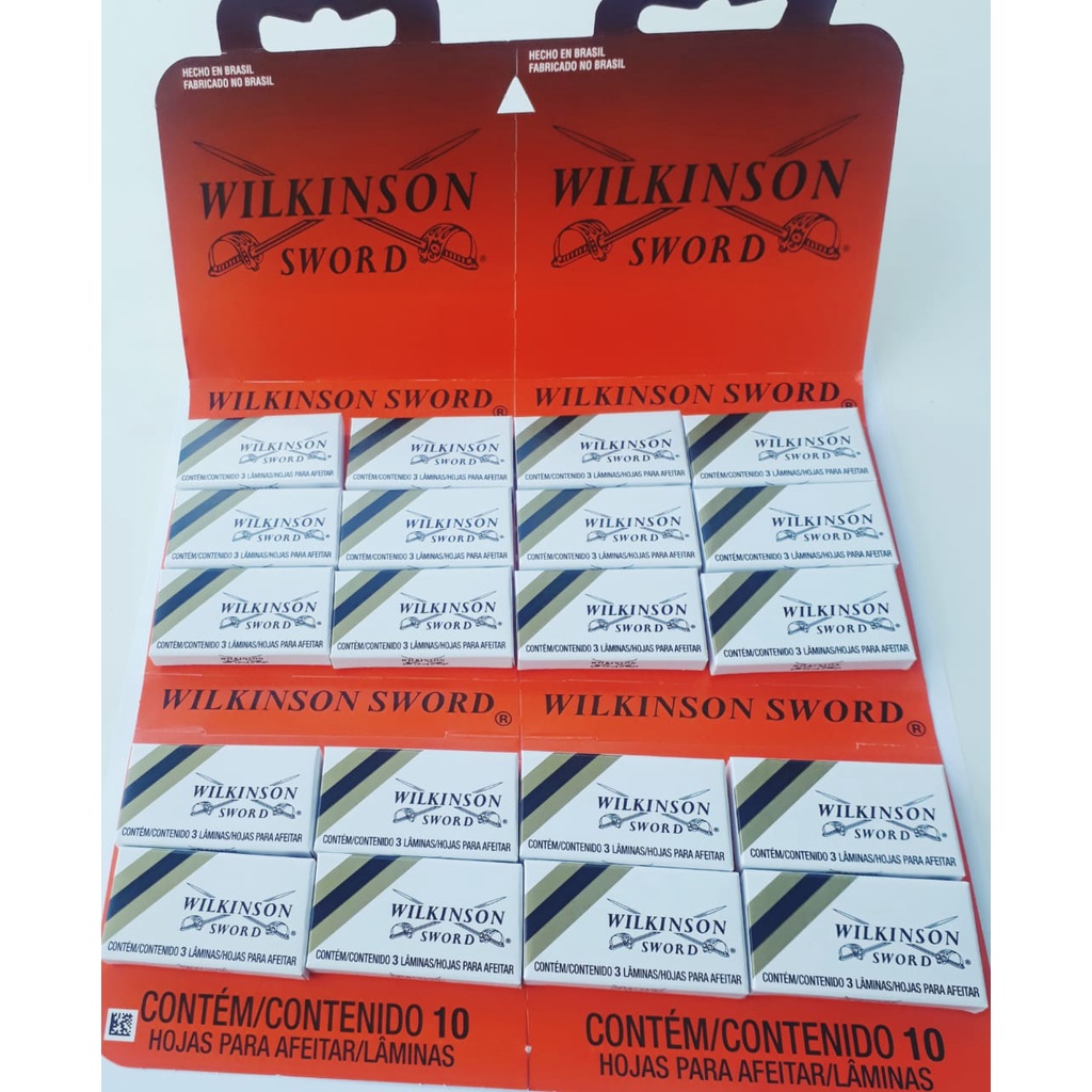 Cartela Lamina de Barbear Gillette Wilkinson (Envio Imediato) | Shopee ...