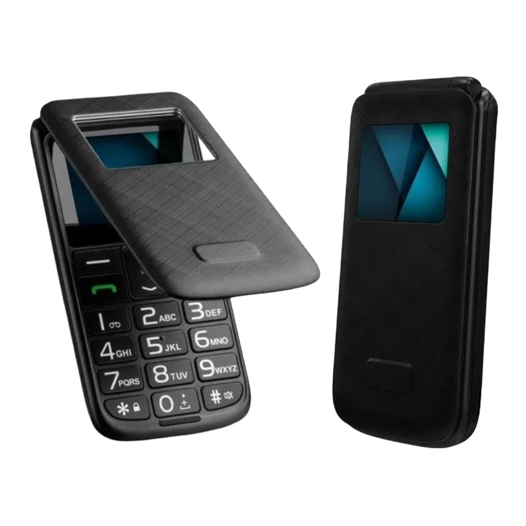 Celular Idoso Multilaser Flip Vita Lite Dual Chip Bluetooth Preto P9142 | Shopee Brasil
