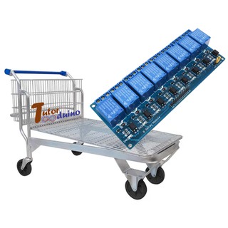 Módulo Rele Relé 8 Canais Arduino Shield Uno R3 Mega Pic | Shopee Brasil