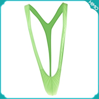 (12) Roupa De Banho Masculina Sexy Brilhante Verde Borat Mankini ...