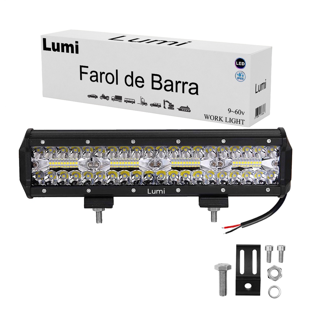 Farol De Barra Led Cree 8d 240w 10-24v Off-road Universal 6000k / 30cm ...