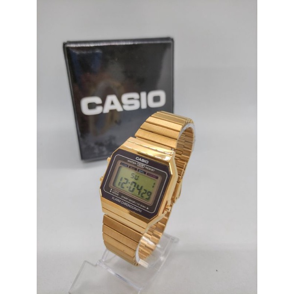 Relógio Casio Vintage A700 Dourado Fundo Preto c/ Caixa Premium ...