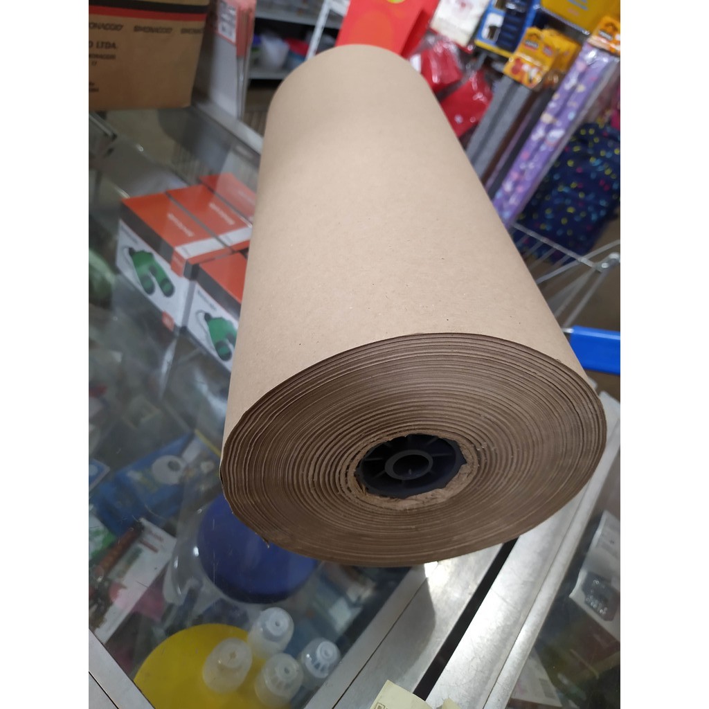 Papel pardo Kraft 40cm x 5 metros para embalagens e encomendas | Shopee ...