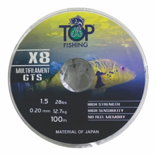 Linha Multifilamento 8x Top Fishing 100m 0,32mm - Original | Shopee Brasil