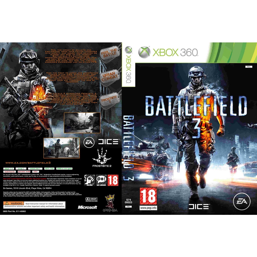 Battlefield 3 P/ XBOX360 (LTU/LT/JTAG/RGH) | Shopee Brasil