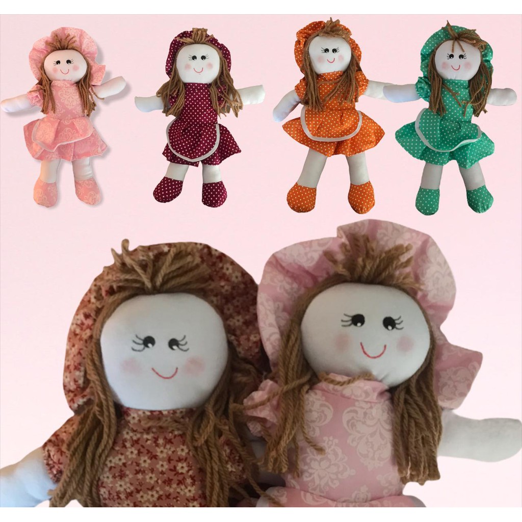 BONECA DE PANO PARA MENINAS / BOENCA DE 30CM Bonequinha de pano ...