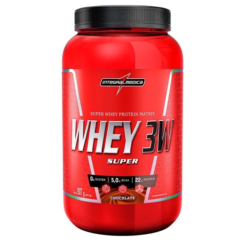 Whey Protein 3w 907g Super Whey - Integralmédica | Shopee Brasil