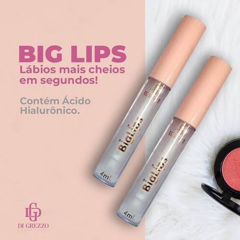 Gloss Labial Big Lips, Extra Volume Labial, Di Grezzo | Shopee Brasil