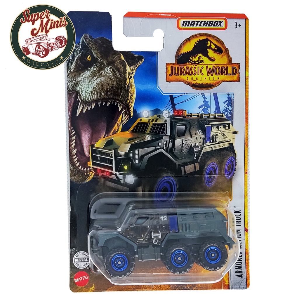 matchbox armored action truck jurassic word | Shopee Brasil