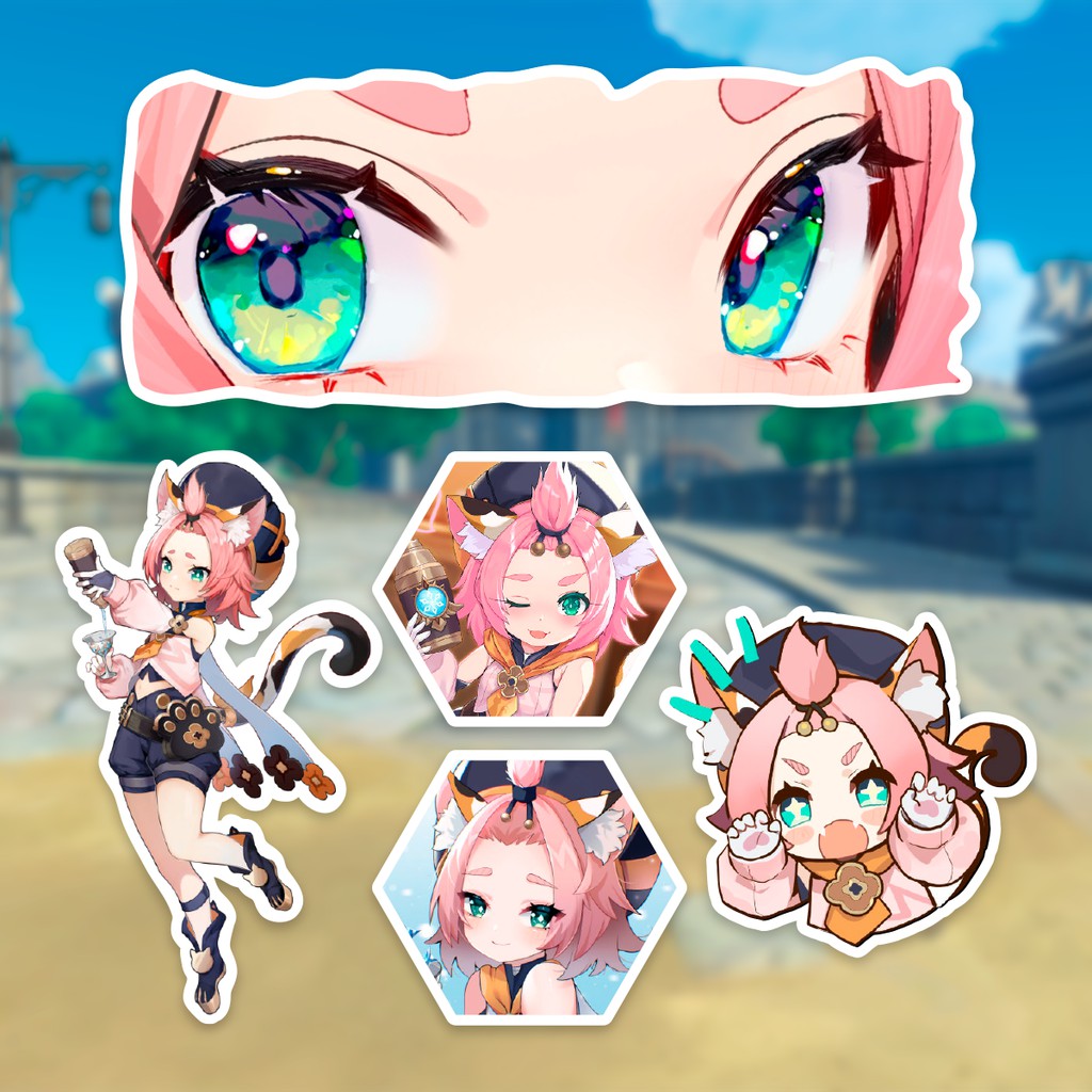 Diona Sticker / adesivos Pack - Genshin Impact | Shopee Brasil