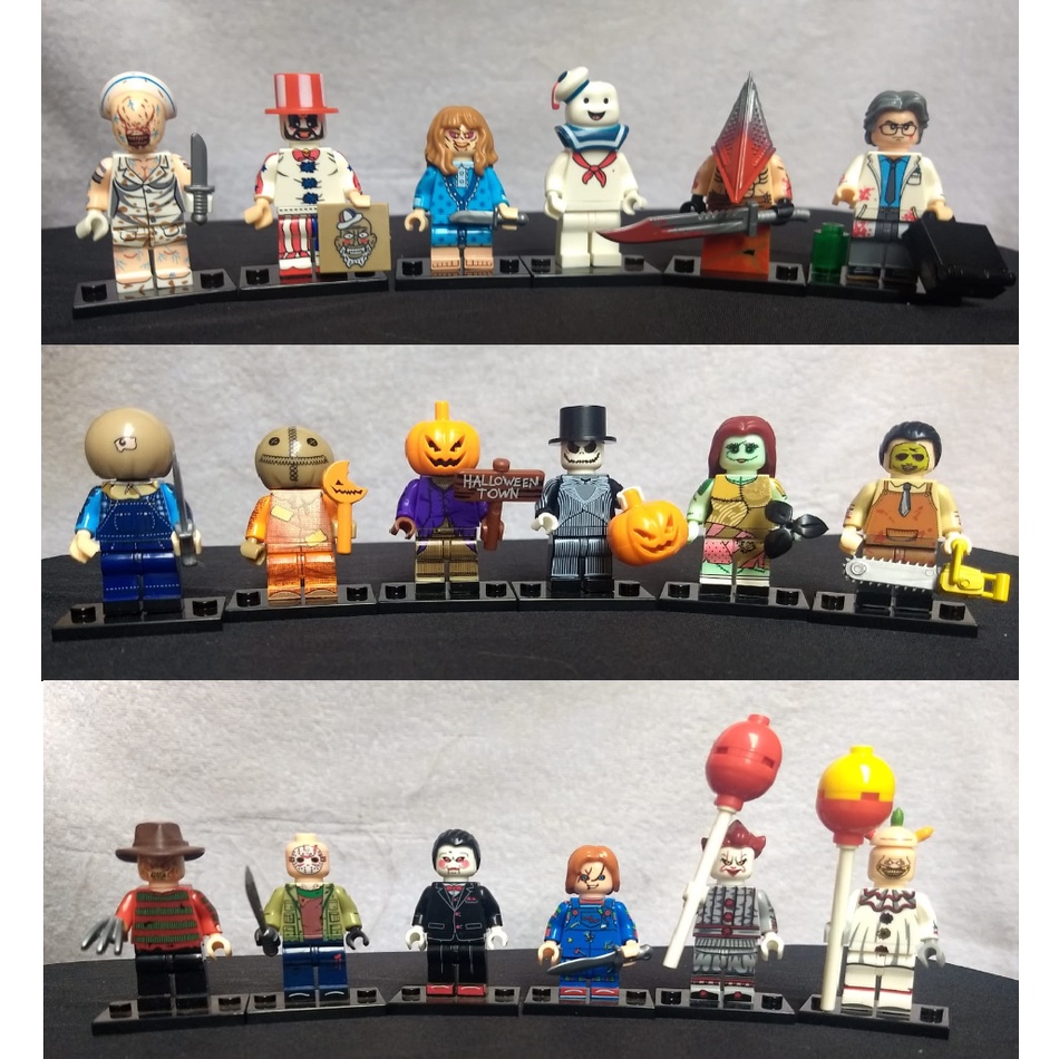 Lego filmes de terror compatível com lego blocos de montar Jason, fred ...