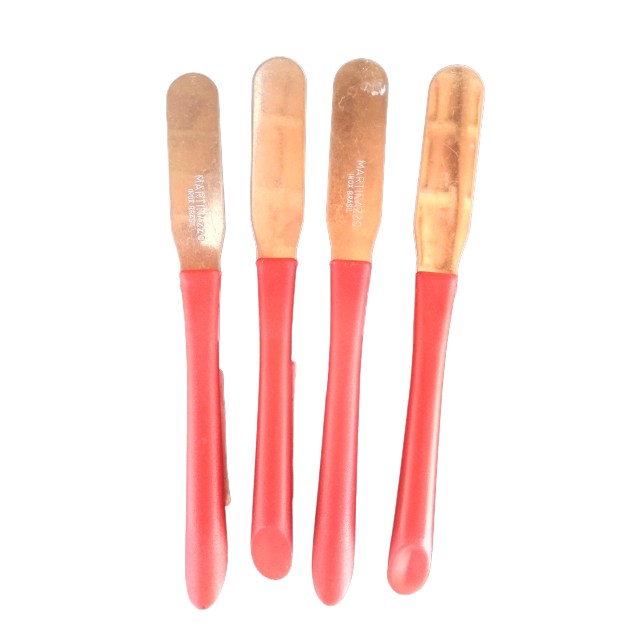 Kit espatula para pate manteiga margarina cremes media inox e plastico ...