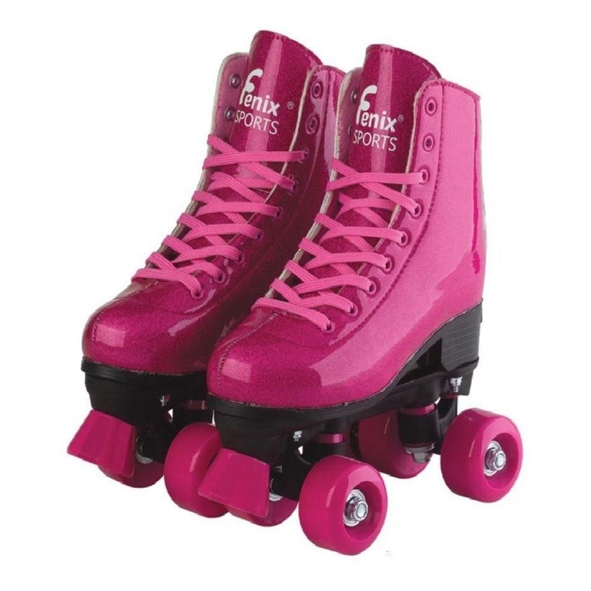 Patins 4 Rodas Classico Roller Skate Glitter Quad 31 Ao 42. | Shopee Brasil