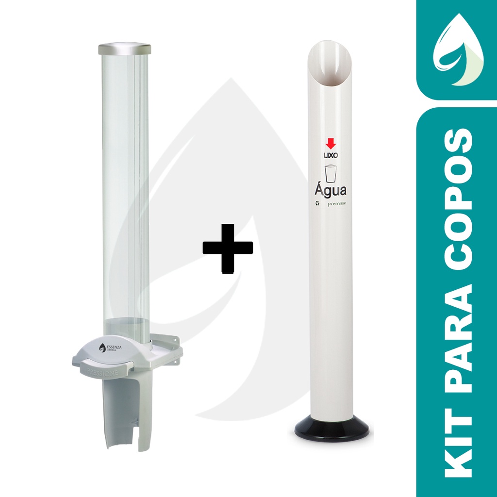 Kit Porta Copos Branco + Lixeira Para Copos 150/200ml | Shopee Brasil
