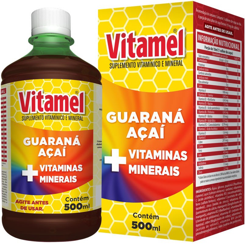 Vitamel Suplemento Vitamínico Mineral 500ml | Shopee Brasil