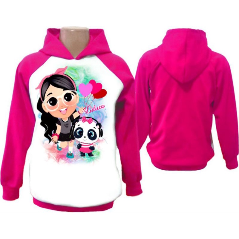 Moletom infantil Luluca Panda blusa de moletom da youtuber luluca panda ...