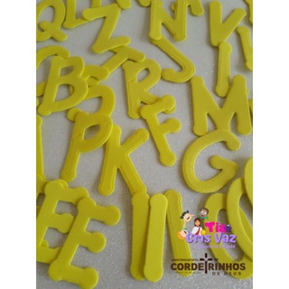 Aplique de letras de E.V.A kit com 5 alfabetos | Shopee Brasil