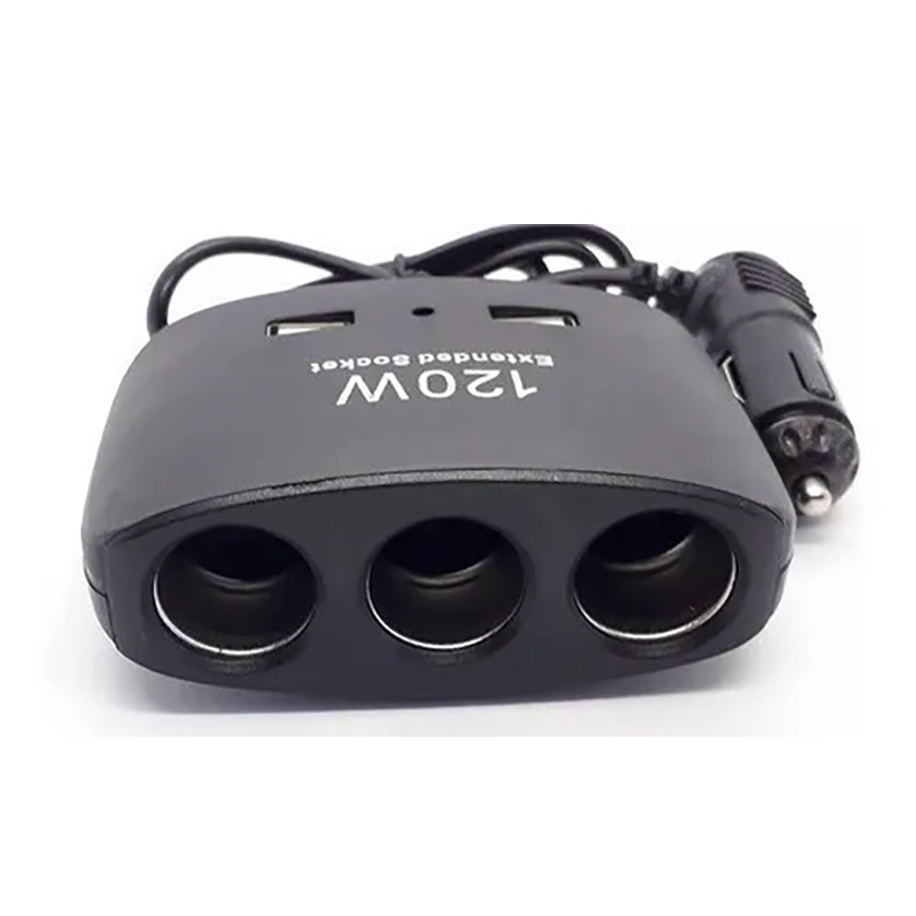 Extensão 12v 24v 120w X 3 + Duas Usb Para Carro E Caminhão | Shopee Brasil