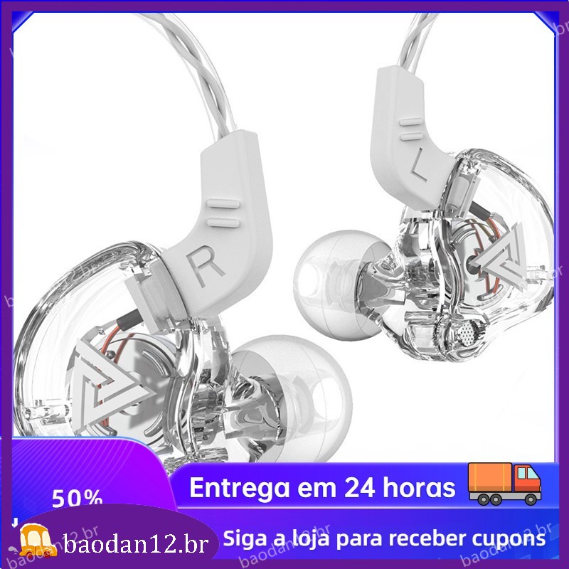 Fone Qkz Ak6 Original com Microfone e Retorno de Palco: Incluso Case ...