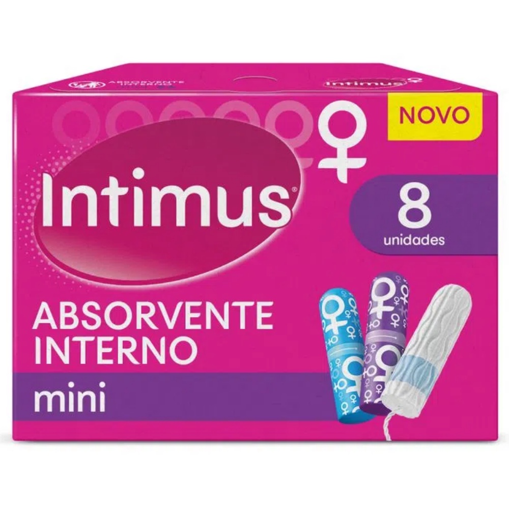 Absorvente Interno Intimus Mini 8 unidades Intimus Interno | Shopee Brasil