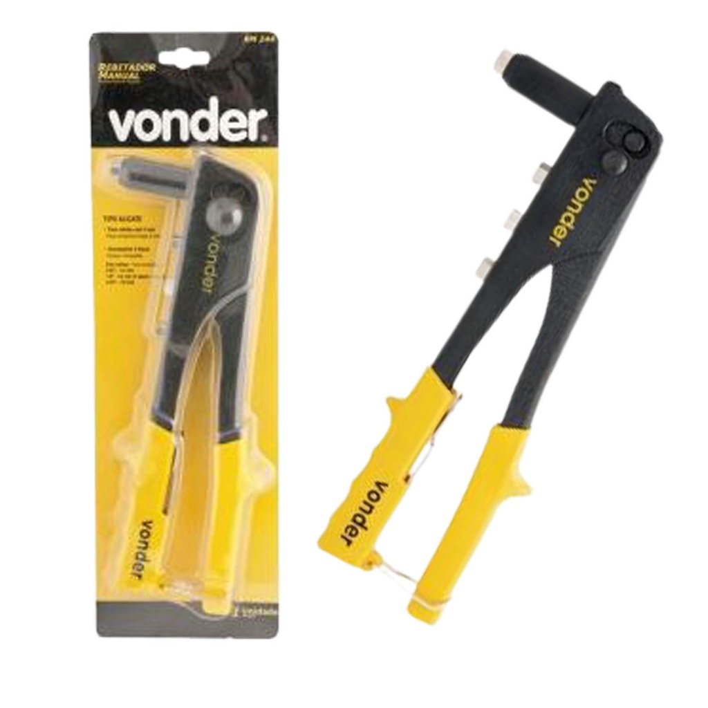 Rebitadeira Alicate Rebitador Profissional Profissional 4 Bicos Rebite ...