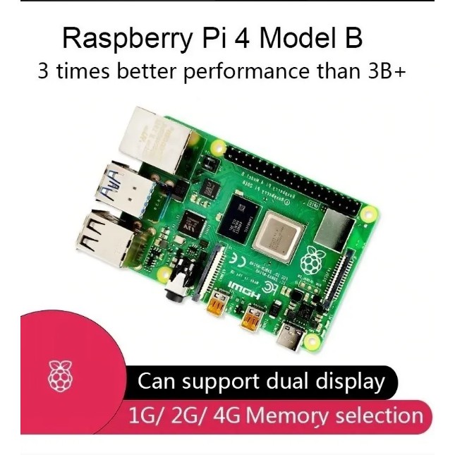 Raspberry Pi 4 Model B 1 2 4 8 GB RAM Cortex-A72 ARM v8 64-bit SoC 1 ...