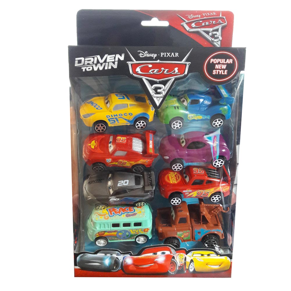 Kit Com 8 Carrinhos Mcqueen E Amigos 757-4 do Filme Carros 3 Cars ...