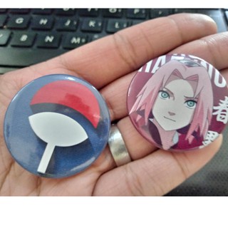 Buttons Broche Naruto Sasuke Uchiha Sakura Kakashi Anime Botons Butons ...