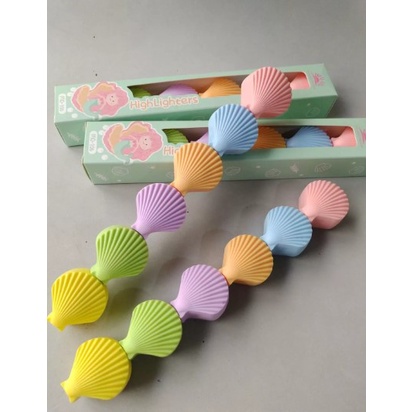 Marca texto Conchas - kit com 5 | Shopee Brasil
