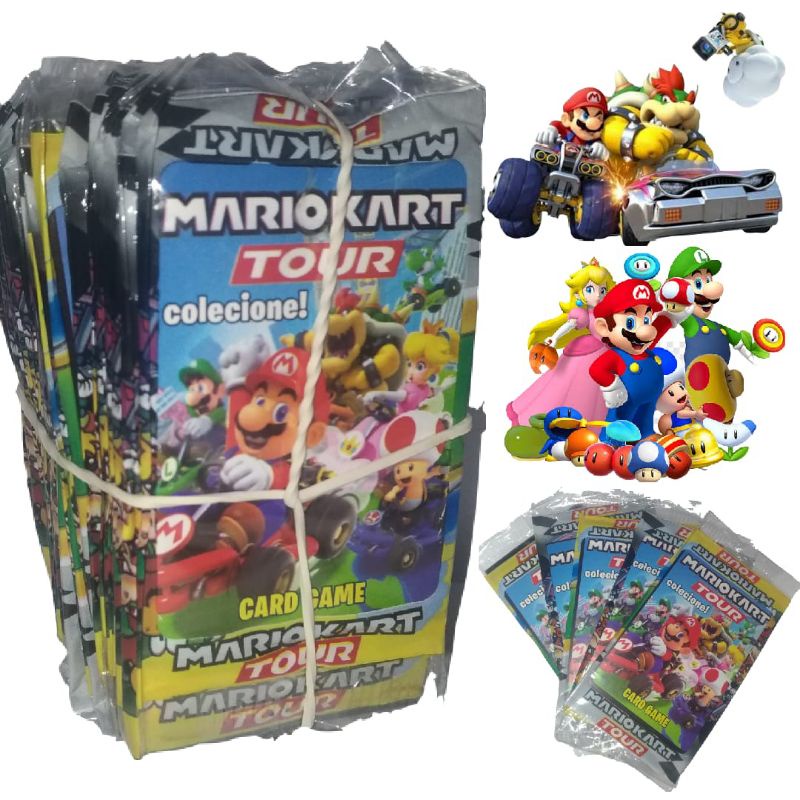 50 Pacotes Mario Kart Tour com 200 Cards | Shopee Brasil