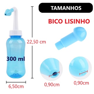 Frasco para Lotar com Soro ou Nasoar para Lavagem Nariz Higienização ...