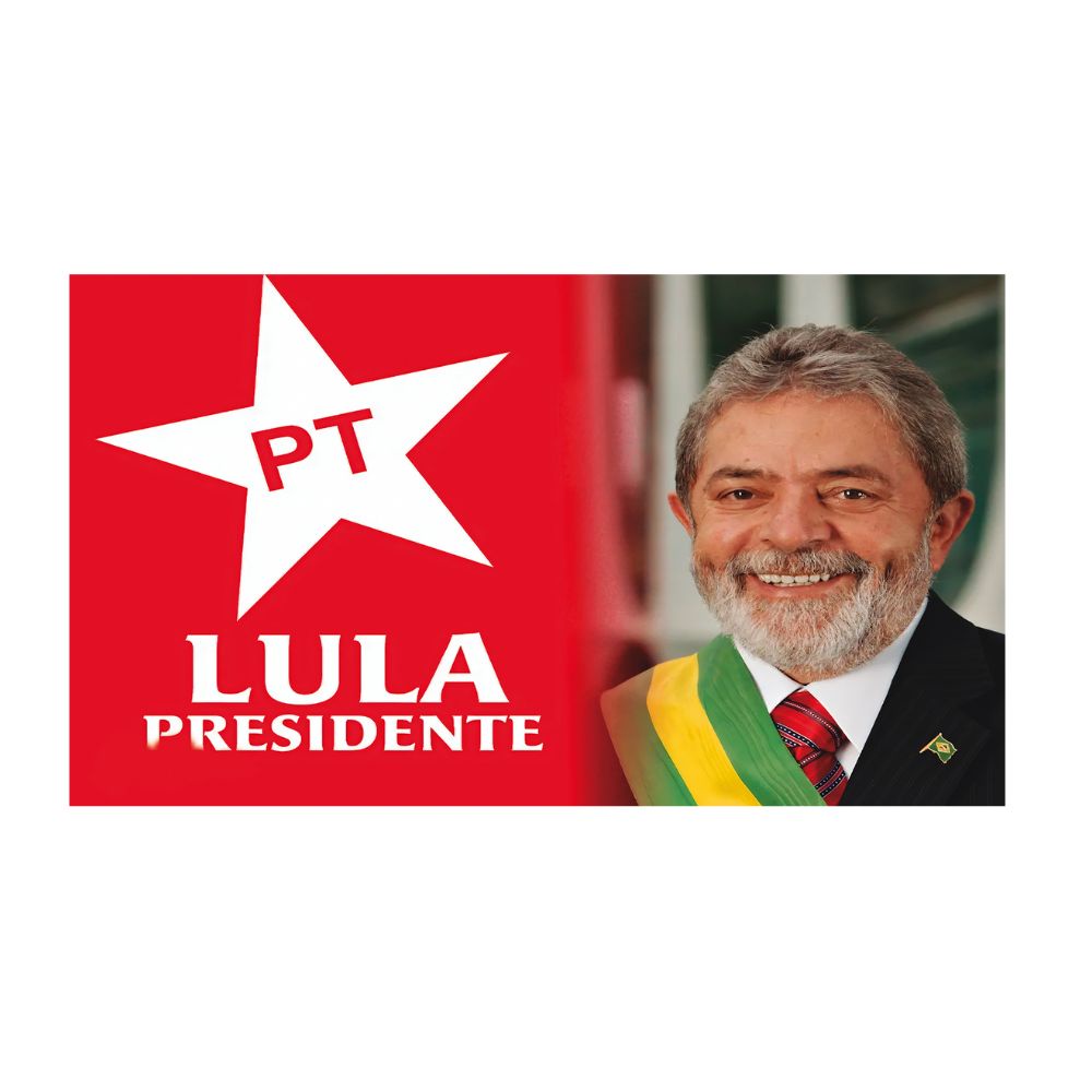 Bandeira Faixa Lula 13 Partido Dos Trabalhadores 1,5 x 1 M - Desconto ...
