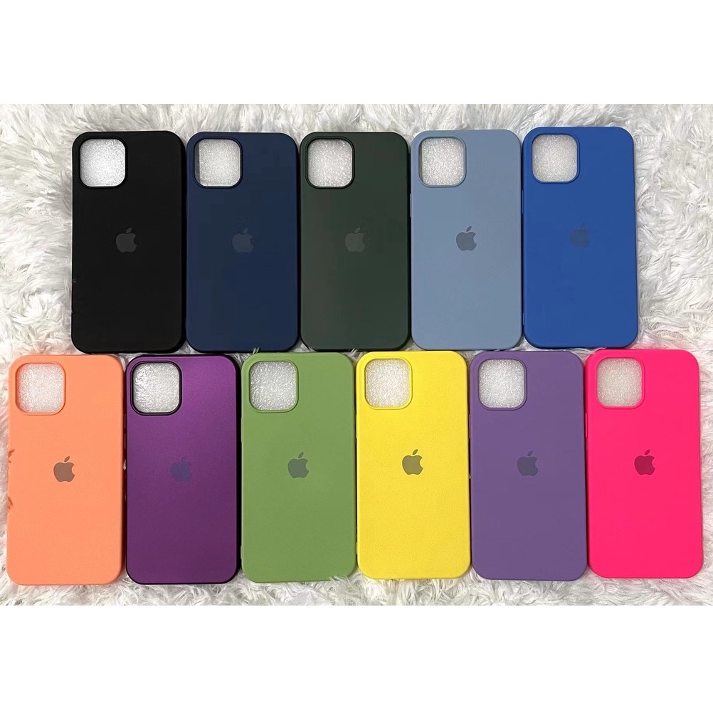 Capa Capinha iPhone 12 Pro Max Silicone Case Aveludado com Logo ...