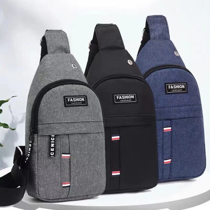 Bolsa Masculina Transversal Mochila Pochete Chest Bags Leandro | Shopee ...
