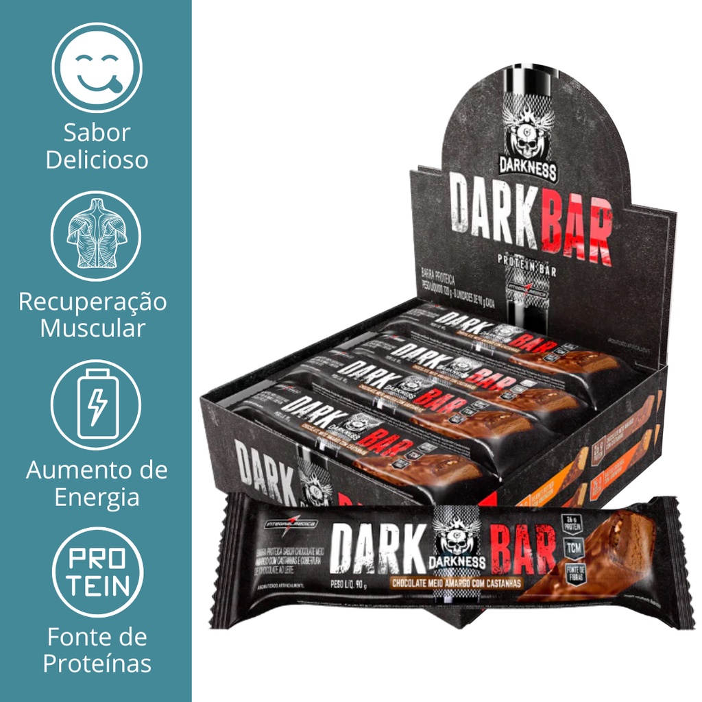 DARK BAR DISPLAY 8UN 90G - DARKNESS | Shopee Brasil