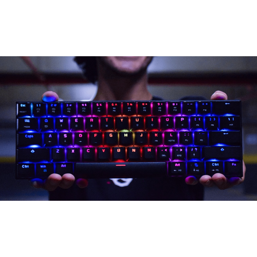 Teclado gamer bluetooth Motospeed CK62 QWERTY Outemu Red inglês US cor ...