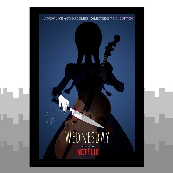 Quadro - Placa - Poster Decorativo - Wandinha (Wednesday) | Shopee Brasil