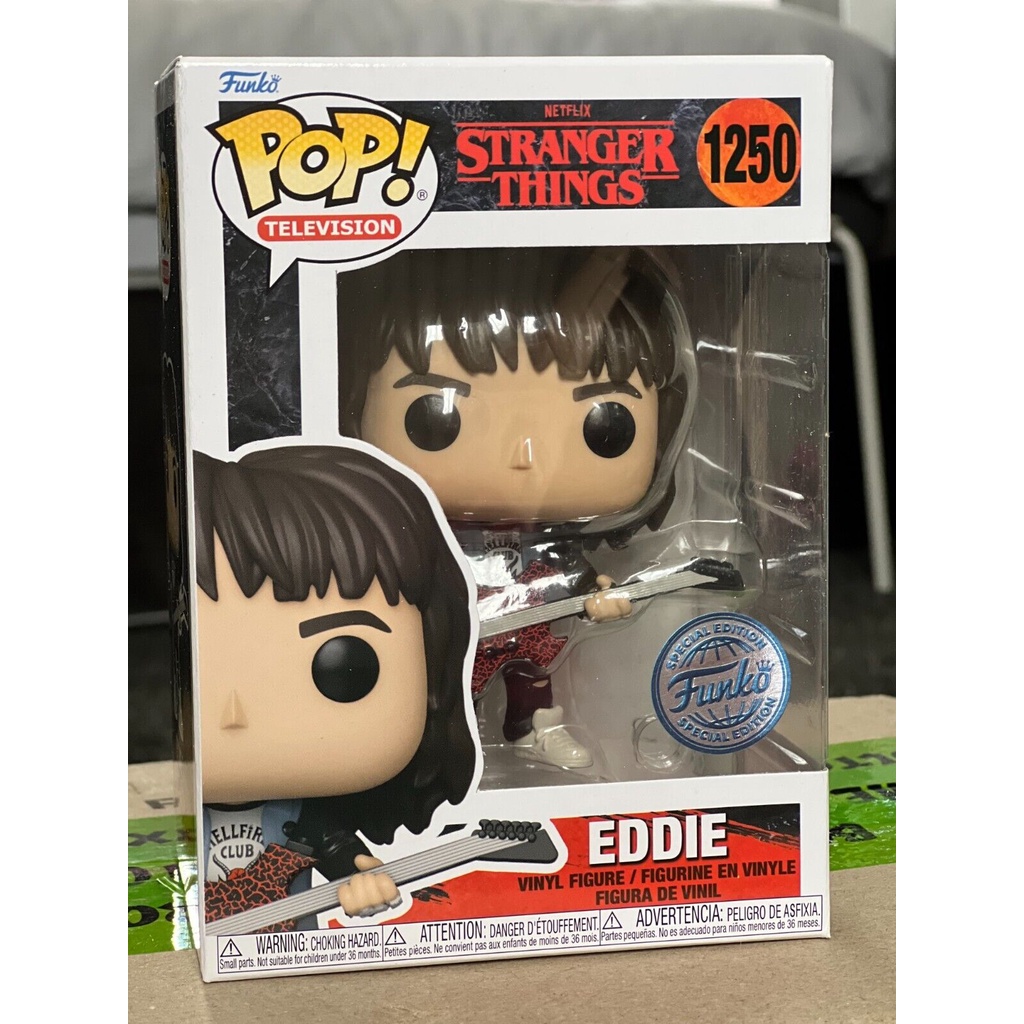 Funko Pop Eddie #1250 Stranger Things Original | Shopee Brasil