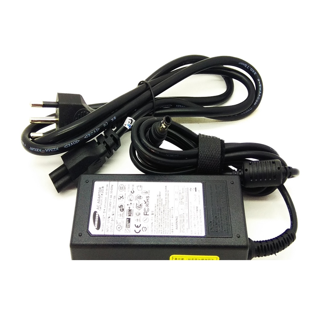 Fonte Notebook Samsung 19 Volts 3.16 Amperes Entrada Bivolt 100 - 240 ...