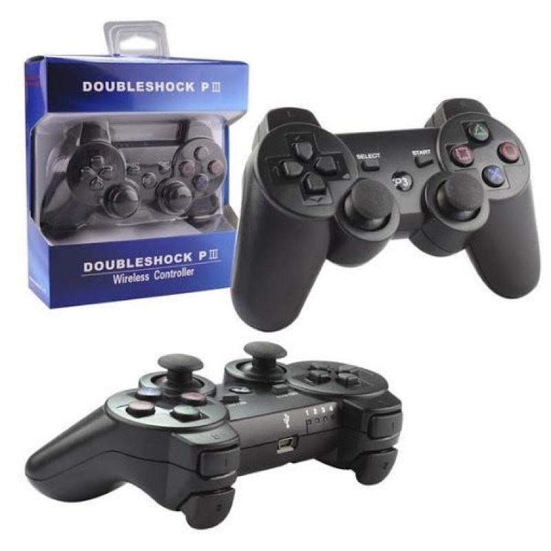 Controle PS3 Joystick Dualshock Playstation Com Fio USB Sem Fio ...