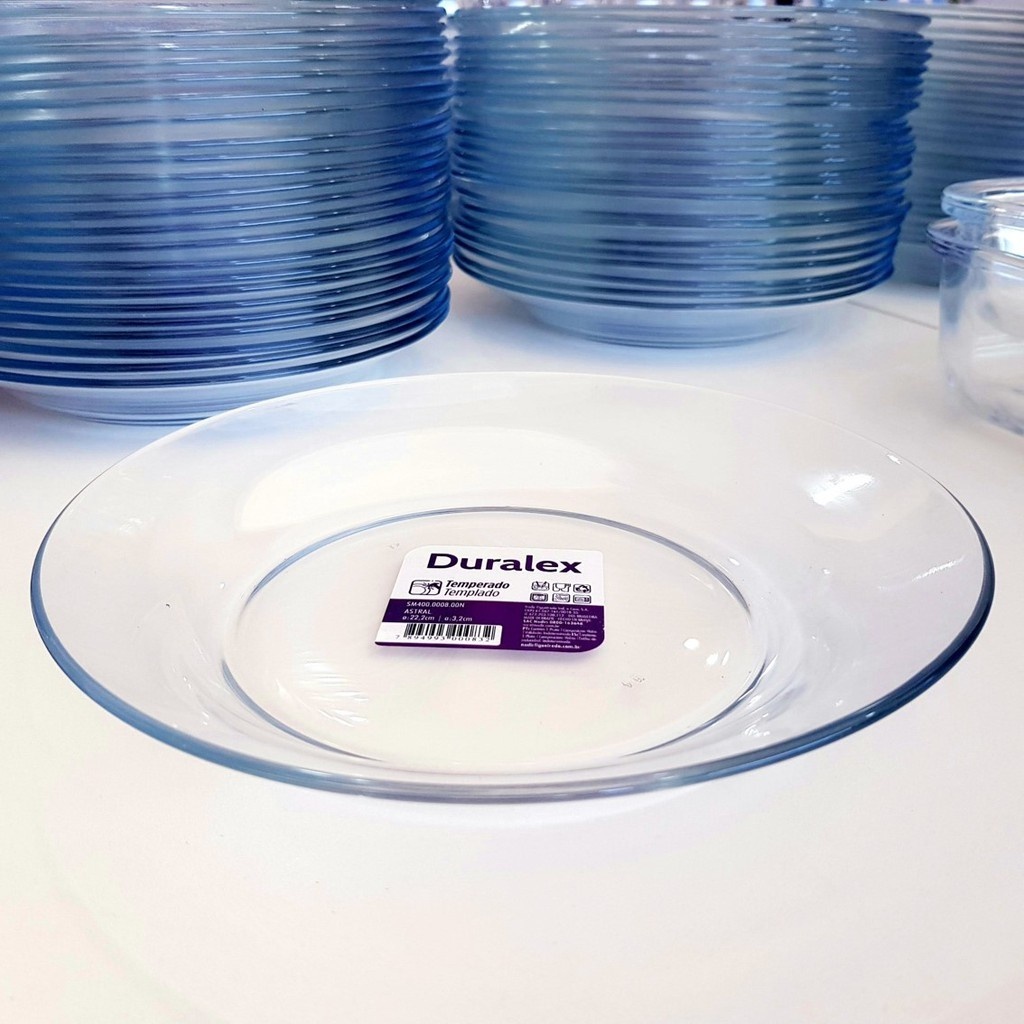 Prato Em Vidro Duralex Astral - 22cm | Shopee Brasil