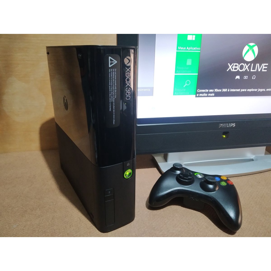 XBOX 360 SUPER SLIM ORIGINAL- SEMI NOVO - Escorrega o Preço