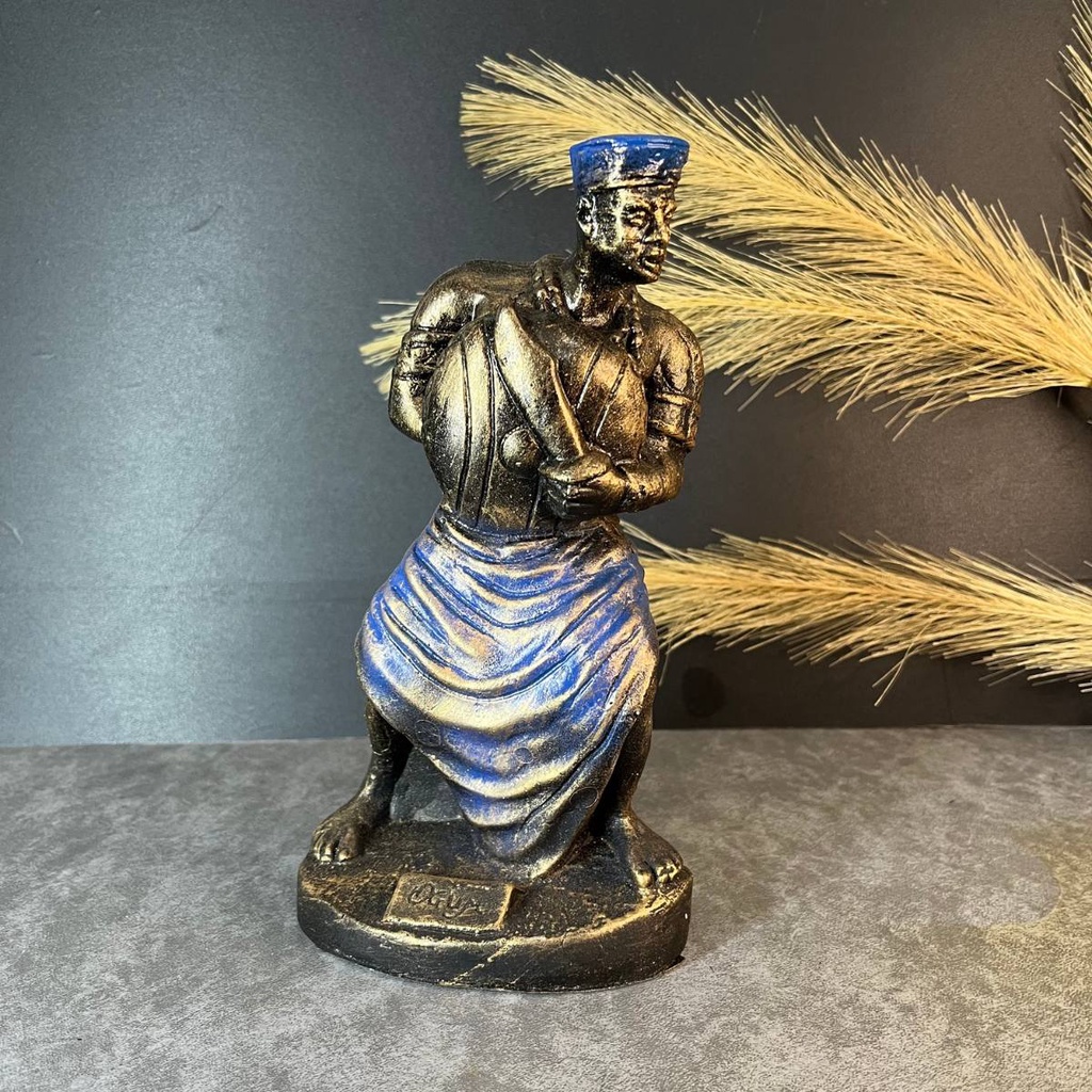 Imagem Orixá Xangô Gesso - Estatua Umbanda Candomble - Escorrega o Preço